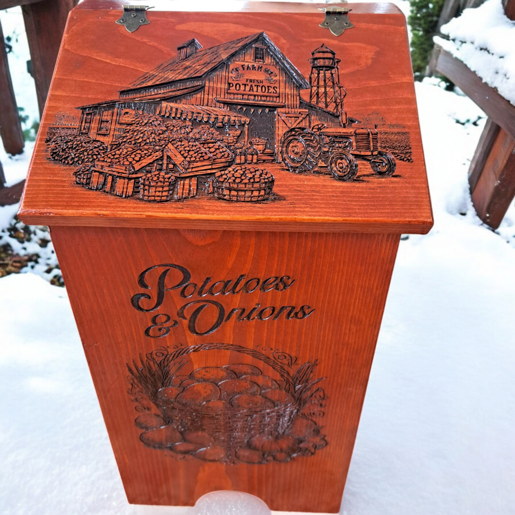 New Custom Made Potato Bin - Homestead Treasures