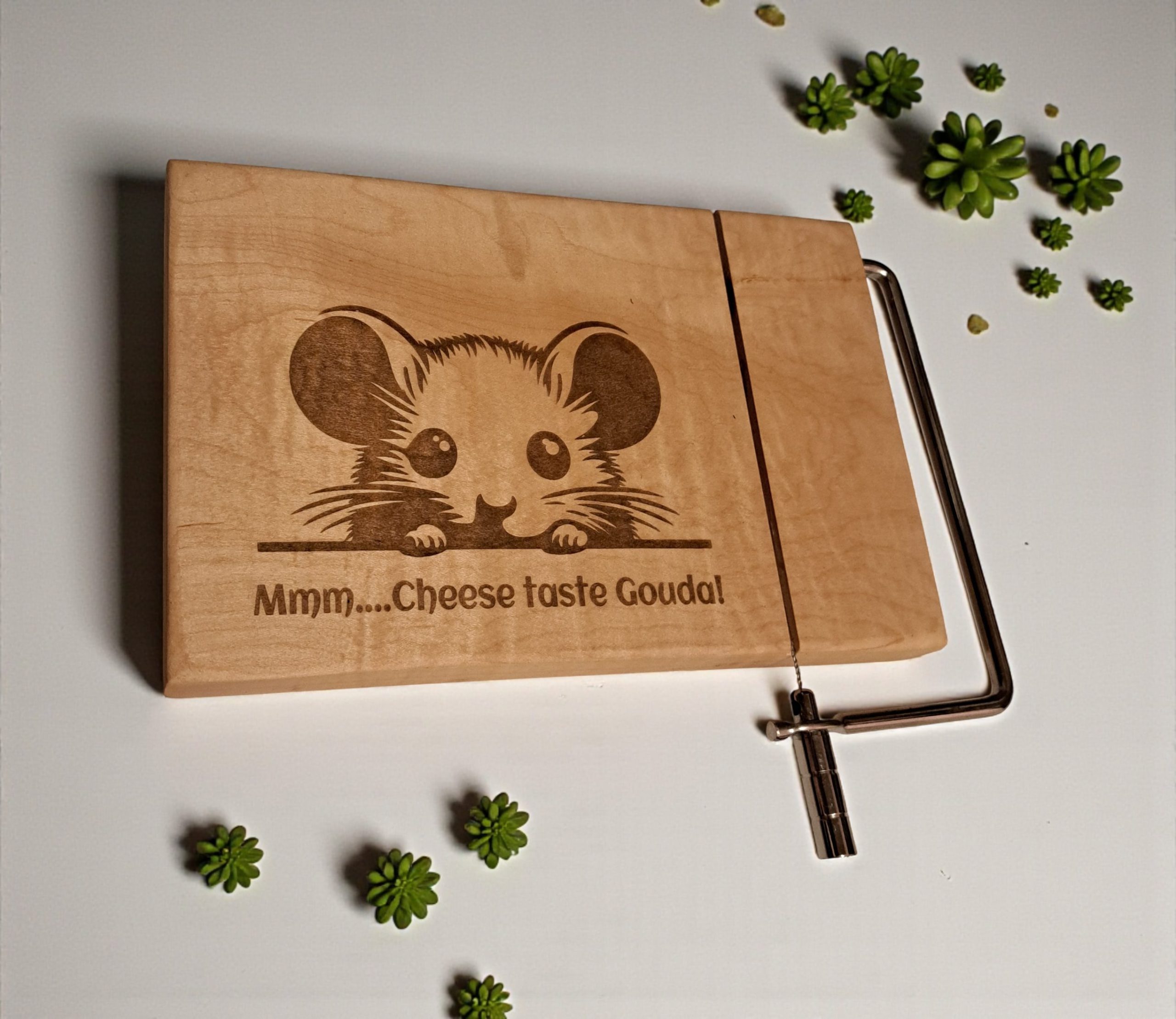 Mmm...Cheese Taste Gouda! Maple Mouse Cheese Slicer - Homestead Treasures